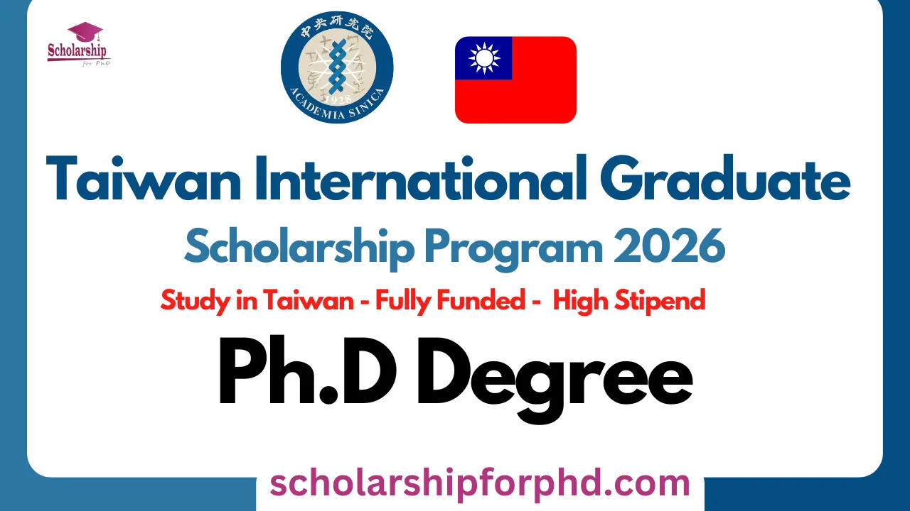 Taiwan International Graduate Scholarship Program 2026 [Fully Funded ...