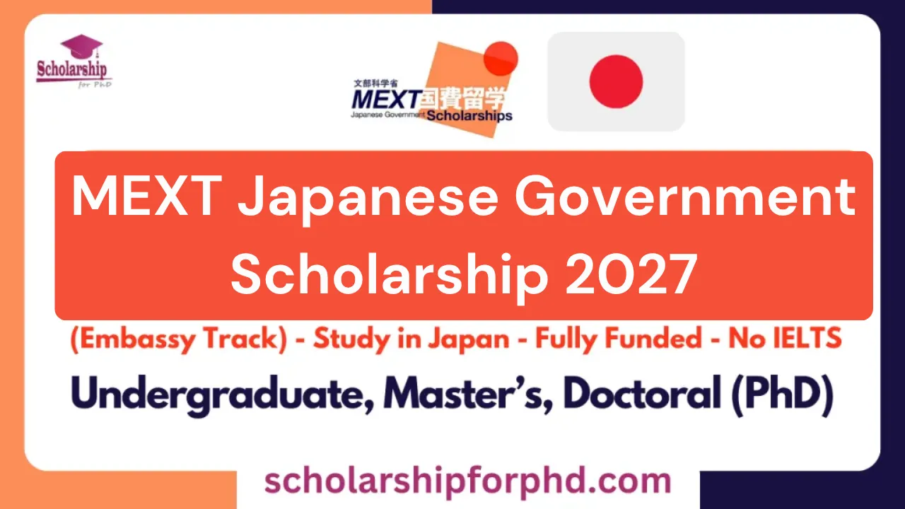 MEXT Japanese Government Scholarship 2027 (Embassy Track) – Fully Funded